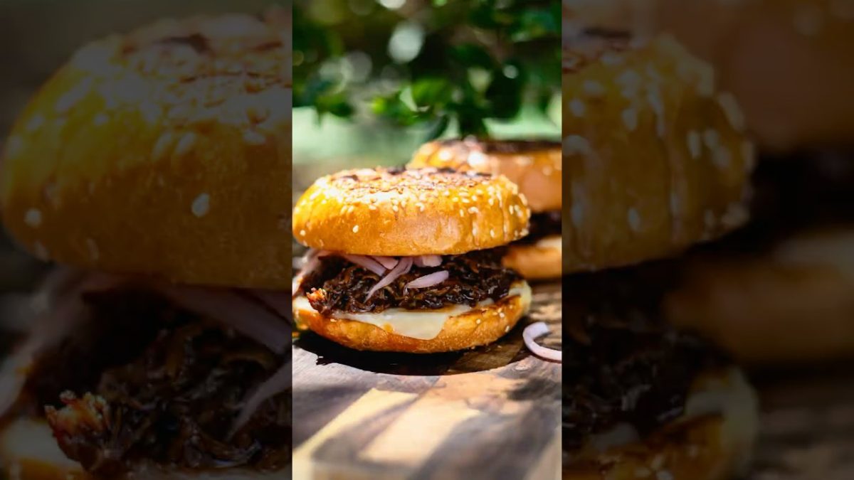 BBQ Pulled Beef Burger Recipe | Tender, Juicy & Easy Oven Method ...