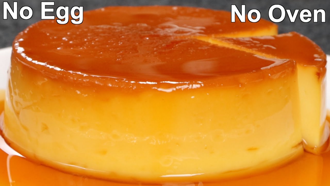 Eggless Caramel Bread Pudding Without Oven | Custard Bread Pudding Recipe - Amazing Foods TV