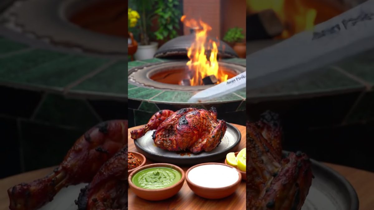 Indian Tandoori Roast Chicken 🔥🇮🇳 | Bold Clay Oven Aroma | Authentic Clay Tandoor Recipe ...