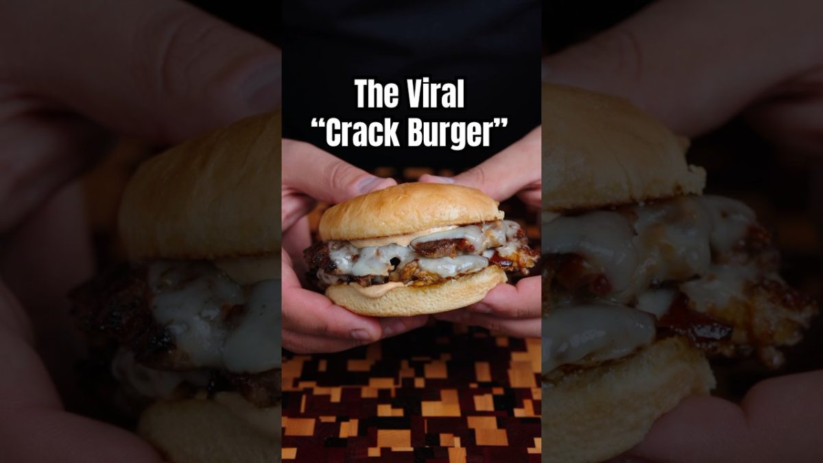 The Viral “crack burger” is…. - Amazing Foods TV