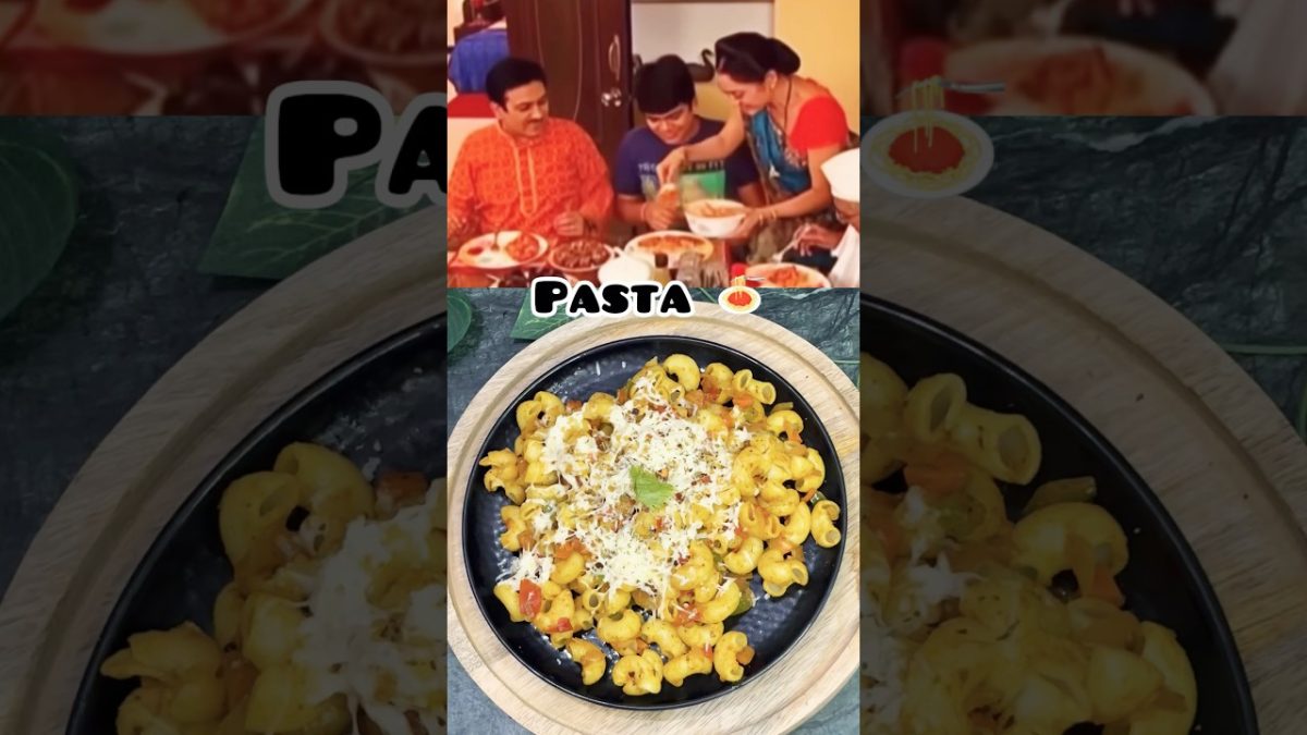Tapu favourite Pasta recipe 🍝 viral recipe #food #cooking #tmkoc #pasta ...