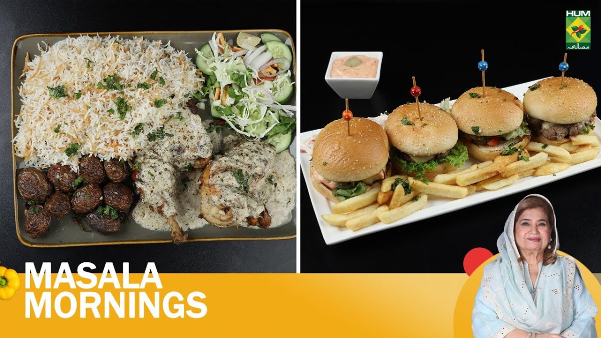 Smashed Beef Burger & Chicken Citrus Butter | Shireen | Masala Mornings ...