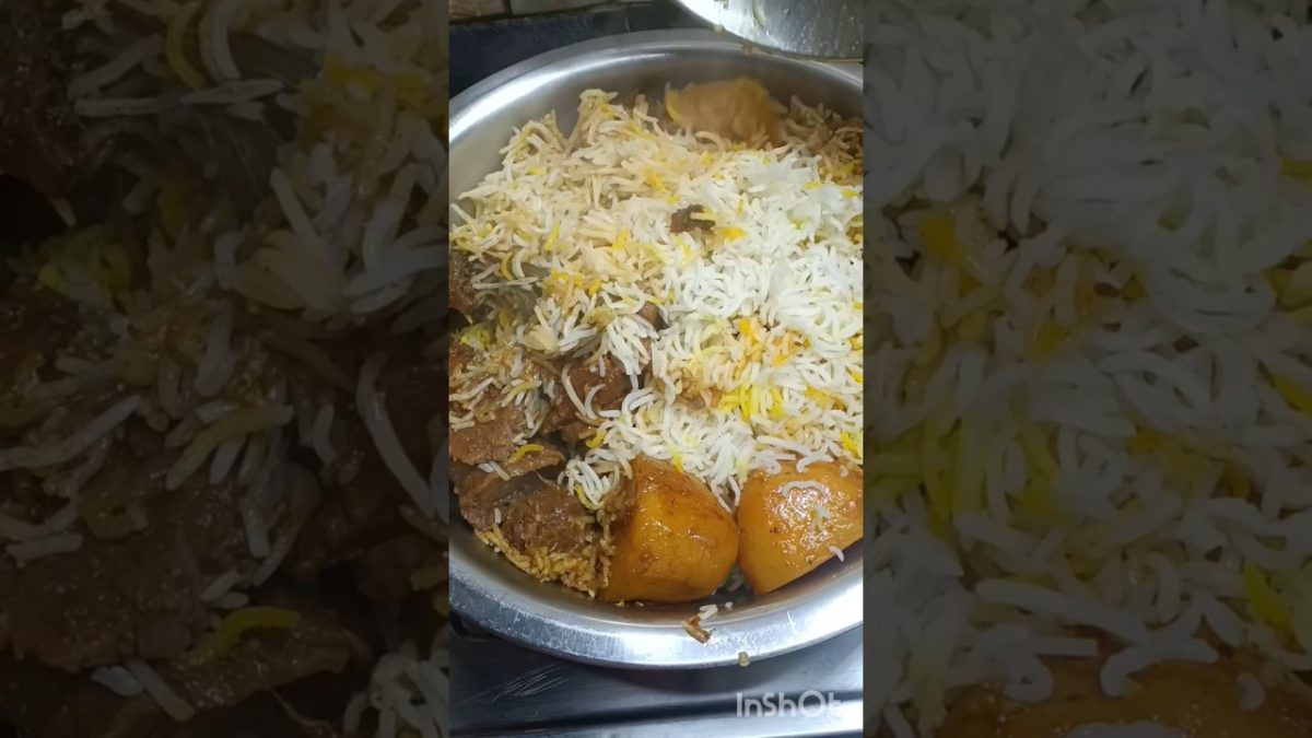 Kolkata Style Beef Biryani Recipe 30 logon ke liye #kolkatabeefbiryani ...