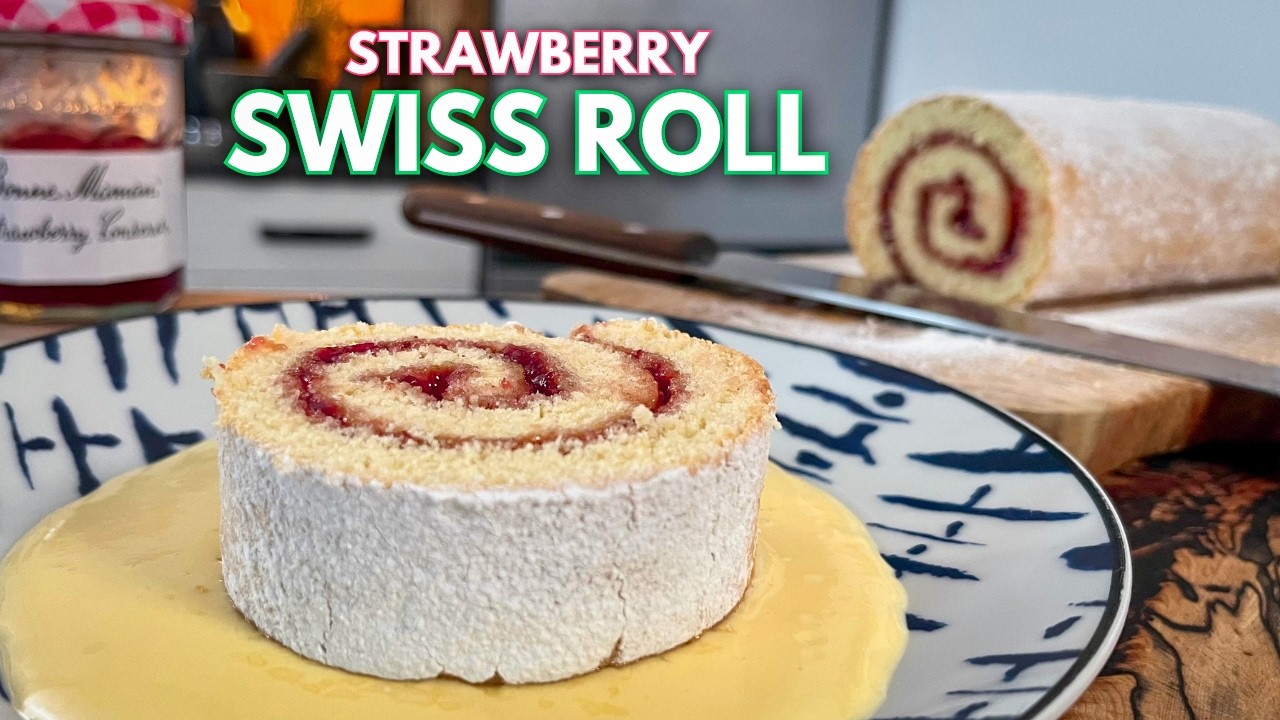 How to Make Strawberry Swiss Roll Recipe - Amazing Foods TV