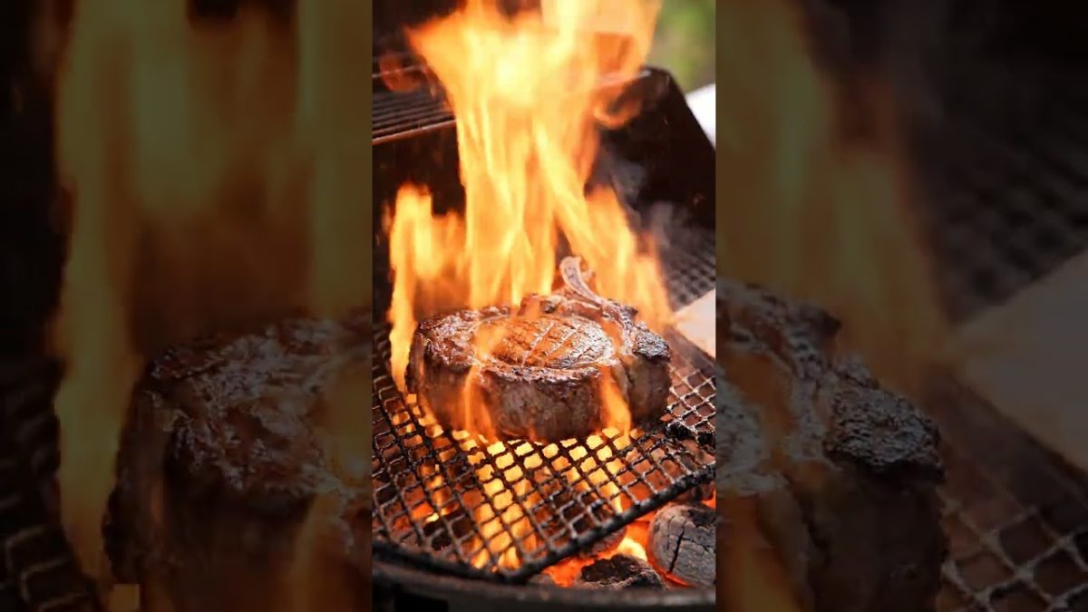 The Power of Fire and Flavor | Cooking Ribeye Steak Over Intense Flames ...