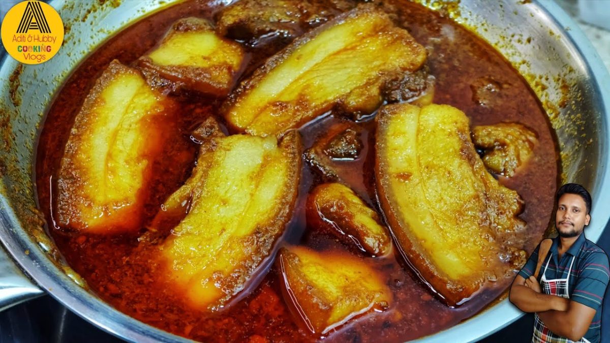 This Big Fatty Pork Curry Taste So Amazing 😍| Indian Style Oily Pork ...