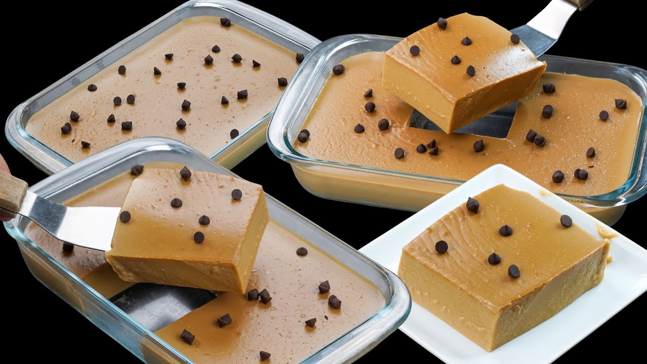 Eggless Coffee Pudding | Creamy Coffee Dessert | Easy Coffee Dessert ...