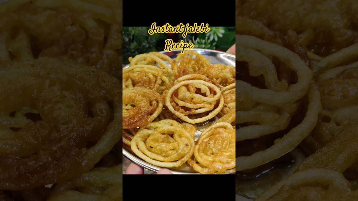 Ghar par bani garma garam crispy Jalebi 😍 | Perfect Sweet Recipe#shorts ...